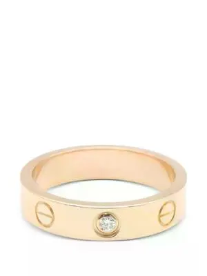 Cartier 2010s Love Diamond Ring - Pink