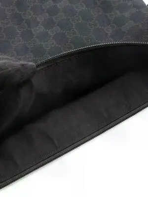 Gucci 2000s Gg Canvas Cross Body Bag - Black