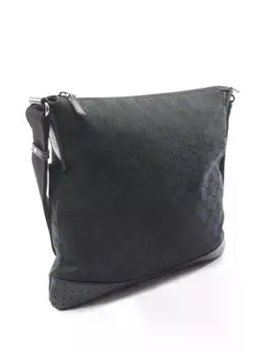Gucci Gg Canvas Perforated Detail Cross Body Bag
