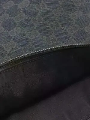 Gucci Gg Canvas Perforated Detail Cross Body Bag