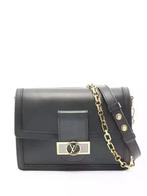 LOUIS VUITTON Dauphine Leather Two-way Shoulder Bag - Black
