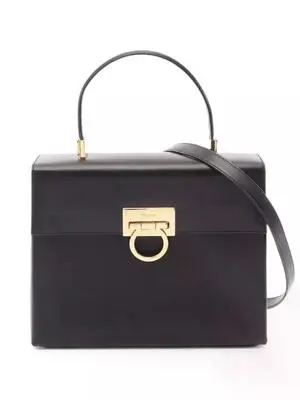 FERRAGAMO 2010s Gancini Tote Bag - Black