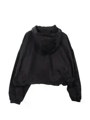 Prada 2010s Re-nylon Triangle Logo Hooded Jacket