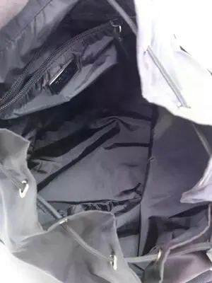 Prada 2010s Logo-plate Drawstring Backpack