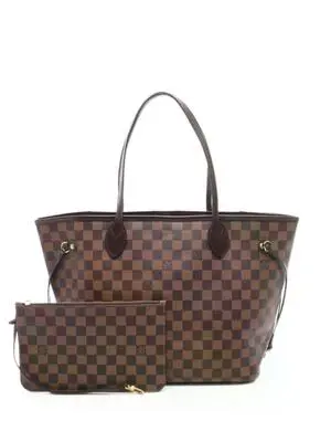 LOUIS VUITTON 2015 Mm Neverfull Tote Bag - Brown