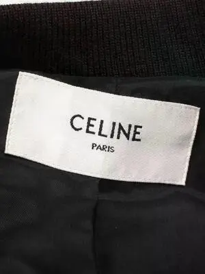 Celine 2010s Souvenir Teddy Bomber Jacket - Brown