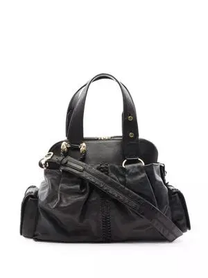 BVLGARI Leather Tote Bag - Black