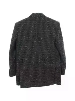 Saint Laurent 2010s Cassandre Pin-detail Tailored Jacket - Grey