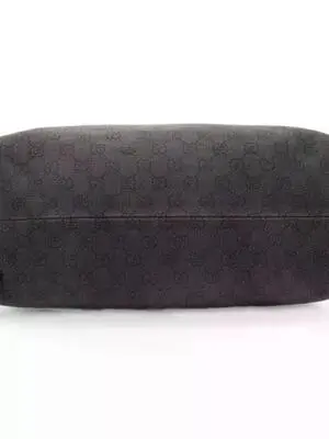 Gucci 2010s Gg Pattern Bamboo Tote Bag