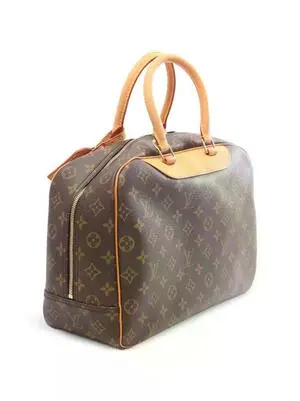 LOUIS VUITTON Monogram Deauville Handbag - Brown