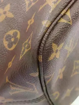 LOUIS VUITTON 2015 Monogram Neverfull Mm Tote Bag - Brown