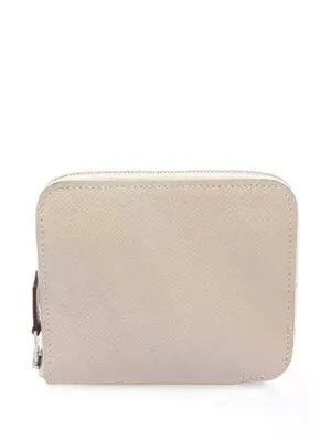 Hermès 2022 Azap Compact Epsom Leather Wallet - Neutrals