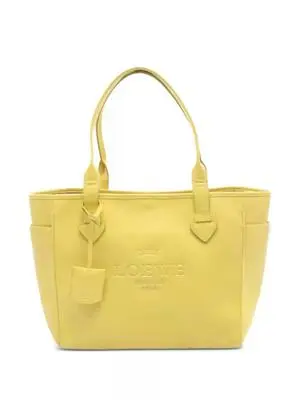 Loewe Heritage Leather Shoulder Bag - Yellow
