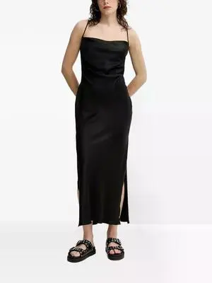 Nanushka Macia Side-slit Midi Dress - Black
