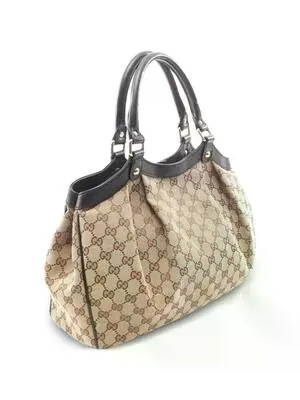 Gucci Sukey Gg Canvas Tote Bag - Neutrals