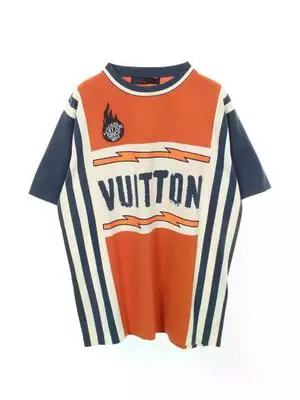 LOUIS VUITTON 2020s Logo-print Short-sleeve T-shirt - Orange