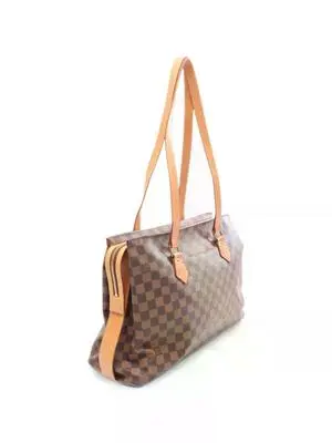 LOUIS VUITTON 1997 Damier Ebene Colombine Tote Bag