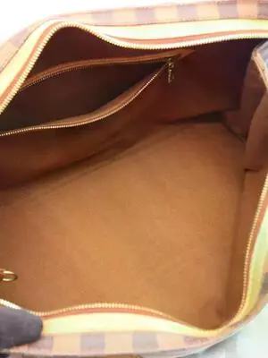 LOUIS VUITTON 1997 Damier Ebene Colombine Tote Bag