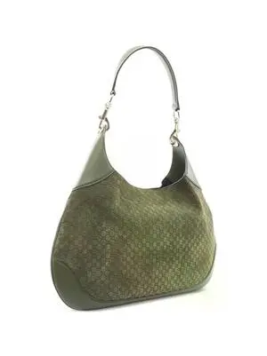 Gucci Micro Gg Guccissima Shoulder Bag - Green