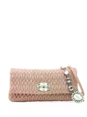 Miu Miu 2000s Matelassé Shoulder Bag - Pink