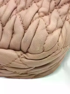 Miu Miu 2000s Matelassé Shoulder Bag - Pink