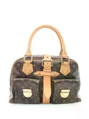 LOUIS VUITTON 2008 Gm Manhattan Monogram Tote Bag - Brown