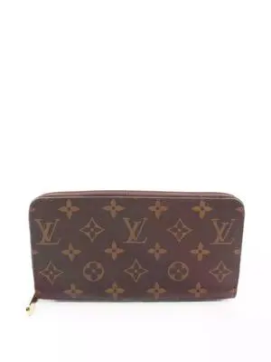 LOUIS VUITTON Monogram Rose Ballerine Zippy Wallet - Brown