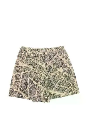Dior 2010s Map Of Paris Shorts