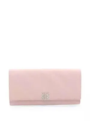 Loewe 2010s Anagram Continental Wallet - Pink