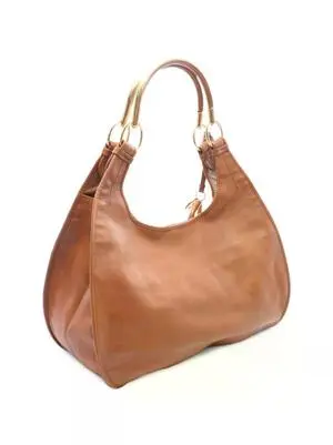 Dior Geometric Pattern Shoulder Bag - Brown