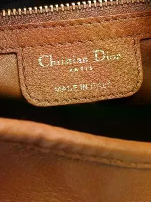 Dior Geometric Pattern Shoulder Bag - Brown