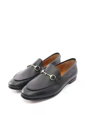 Gucci 2020s Leather Horsebit Loafers - Black
