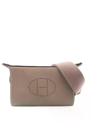 Hermès Videpoches Togo-leather Cross Body Bag - Grey