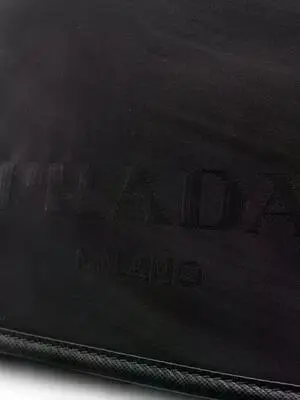 Prada Tessuto Saffiano Shoulder Bag - Black