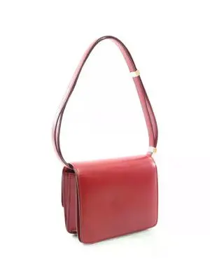 Celine Classic Box Shoulder Bag - Red