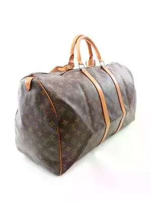 LOUIS VUITTON 2001 55 Keepall Monogram Boston Luggage Bag
