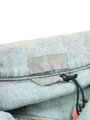Dior 2010s X Kenny Scharf Logo-embroidered Denim Jacket