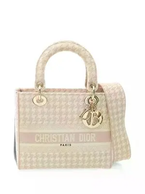 Dior 2010s Medium Lady D-lite Two-way Handbag - Pink