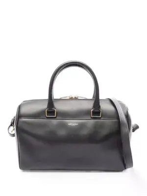 Saint Laurent 2010s Classic Baby Duffle 6 Tote Bag - Black
