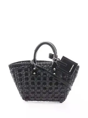 Balenciaga 2010s Bistro Xs Basket Tote Bag - Black
