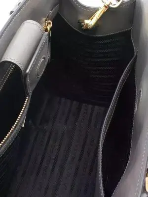 Prada Saffiano Leather Tote Bag - Grey
