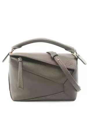 Loewe 2010s Mini Puzzle Edge Handbag - Grey