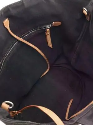 Prada Canapa Logo Print Tote Bag