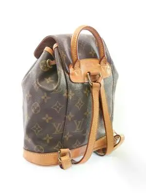 LOUIS VUITTON 1997 Mini Monogram Montsouris Backpack - Brown
