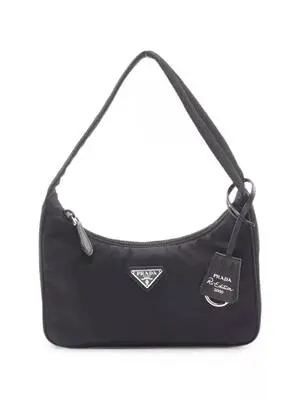 Prada Mini 2010s Re-edition 2000 Tote Bag - Black