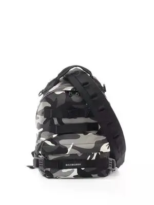 Balenciaga 2010s Small Army Multi-carry Camouflage Backpack