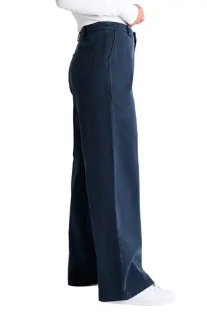 Splendid Lee High Waist Wide Leg Cotton Pants