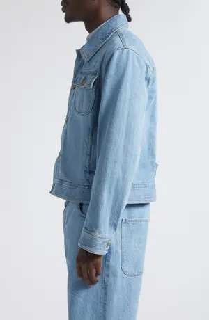Thom Browne Selvedge Denim Backstrap Utility Jacket