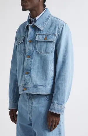 Thom Browne Selvedge Denim Backstrap Utility Jacket