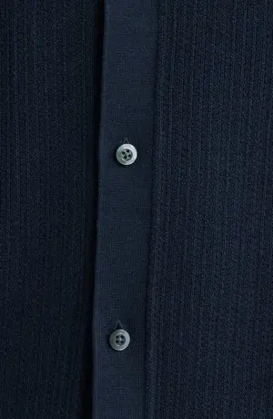 Madewell Button-up Sweater Polo - Deep Indigo